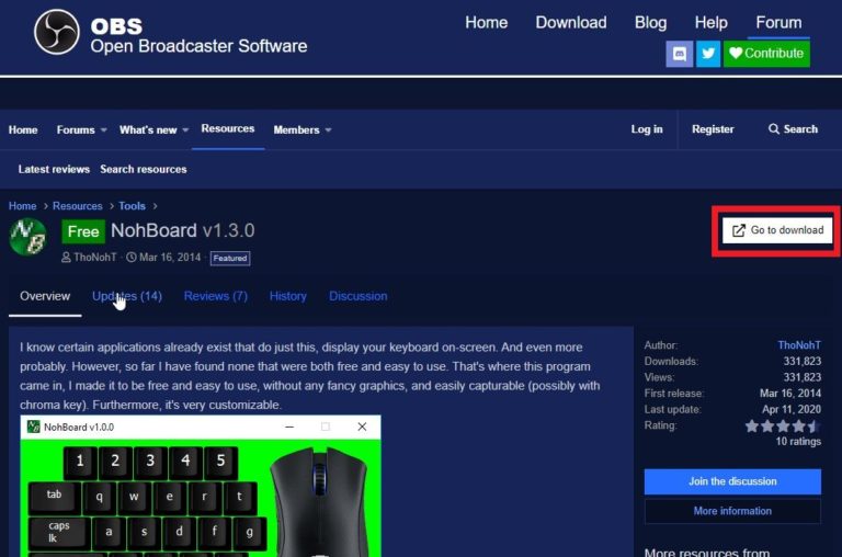 NohBoard-ReWrite：ゲーム実況：キーボードのキーとマウスの動きを配信画面に表示する使い方 | Cの雑記帳