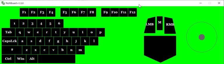 NohBoard-ReWrite：ゲーム実況：キーボードのキーとマウスの動きを配信画面に表示する使い方 | Cの雑記帳